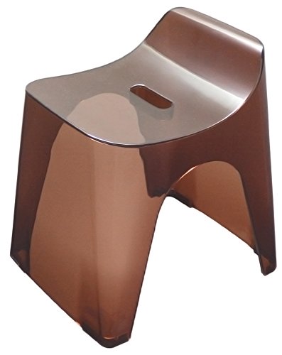 スタイリッシュクリアブラウン/座面高さ30cm、幅30.6cm、奥行き36.6cm/HucBr・Color:クリアブラウン・パッケージ個数:1・スタイリッシュスタイル　座面約30センチのバススツール・鏡面加工なのでお手入れカンタン・素材：P...