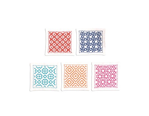 ホワイト/各縦10×横10cm/SK-293・パッケージ個数:1・対象性別 :男女共用商品紹介 「一目刺し」とは、刺し子の技法のひとつで、一定の針目で縦、横、斜めと同じ方向を順に刺していく技法です。 コースターやふきんなど、身近なものから刺...