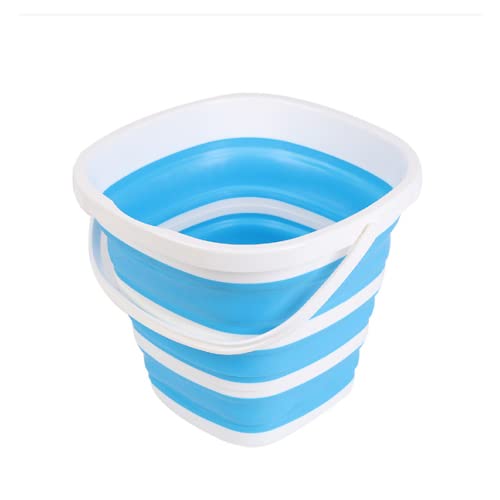 ブルー/-/-・スクエア型の折りたたみバケツです。・容量は約10リットルです。・折りたたむとコンパクトになるので収納が楽ちんになります。・洗車や掃除、アウトドアなど様々な場面で活躍します。・緊急時の防災グッズとしても使用できます。・スクエア...