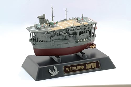 船グレー/ミニチュア/TK-10・プラモデル雲機動部隊の一翼を担った第一航空戦隊「加賀」。 製品は改装後の全通甲板の姿をモチーフにしました。 水線から飛行甲板までの高さを強調した威厳のある大きを再現できます。 【ちび丸艦隊シリーズ　シールリ...