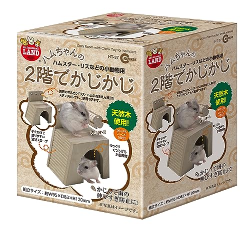 無し/無し/4906456540144・パッケージ個数:1・原産国:中国・かじって歯の伸びすぎ防止に！商品紹介 商品紹介 2階にかじり木をセットできるハムスターのおうち 使用方法 本体や付属の「かじり木コーンS」が汚れたり、傷んできたら新し...