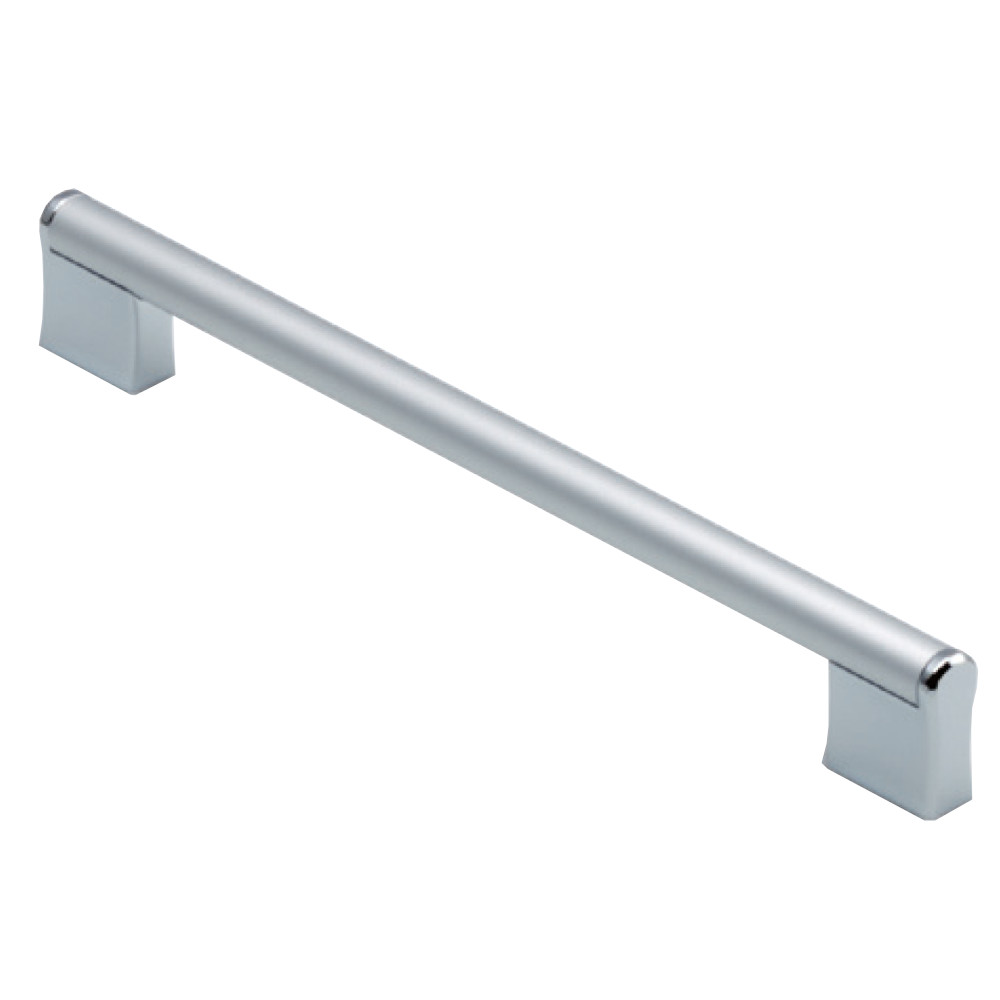 品番126799商品名ロングハンドルサイズ200mm仕上げハンドル：シルバー脚部：クローム 材質ハンドル：アルミ合金脚部：亜鉛合金推奨ねじ＋トラス小ねじM4×L※（添付されていません）