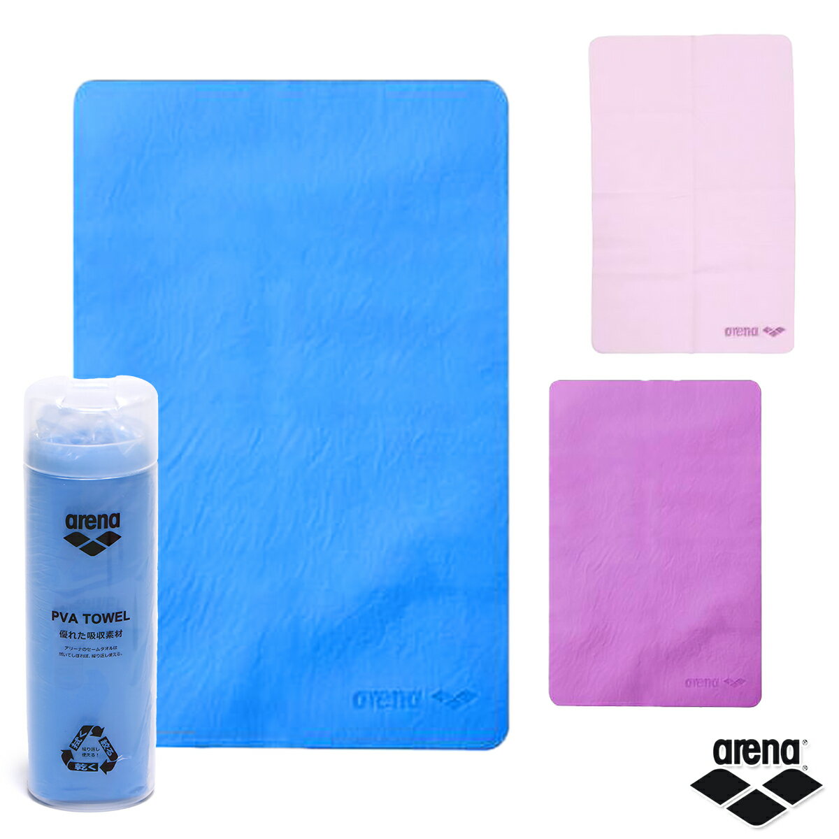 アリーナ 吸水タオル セームタオル 大きめ スイミング 水泳 スポーツ ケース入り 部活 □サイズ W約66cm×H約42cm ※サイズ表記はメーカー発表(タグ等に記載)の数値と実寸値で若干の違いがある場合があります。 □素材 ポリエステル...