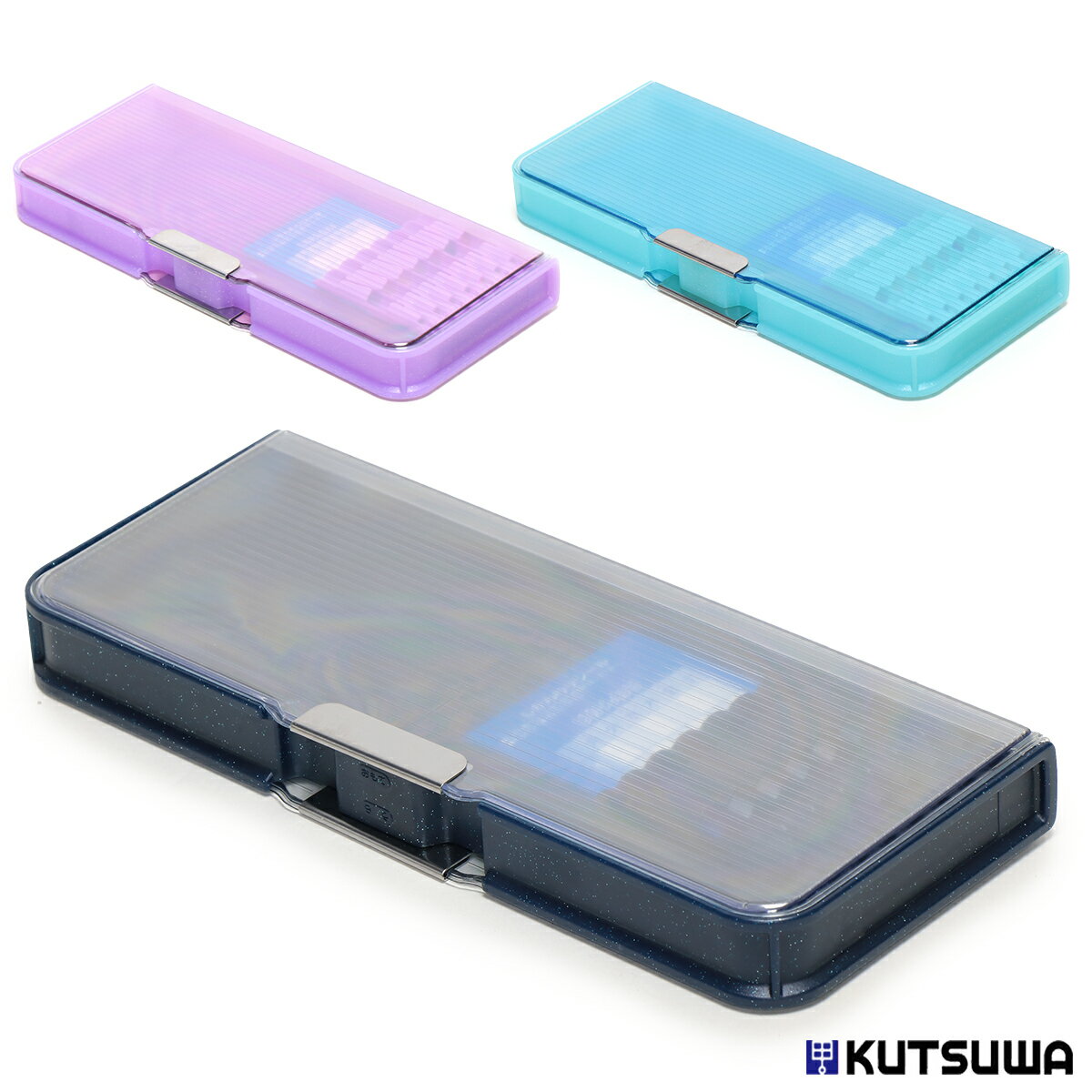 クツワ 筆箱 ペンケース ハードタイプ 小学生 キッズ 子供 ピッタントン 2ドア マグネット プラスチック □サイズ W約22.3cm×H約9.4cm×D約2.5cm ※サイズ表記はメーカー発表(タグ等に記載)の数値と実寸値で若干の違いが...