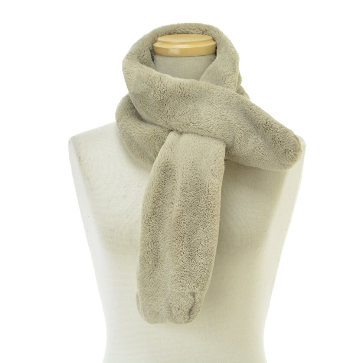 #無印良品#L58#L59#L5a#L5b#L5c#無印良品#ベージュ系#表記サイズ：92×14cm#コンディションB##レディース#小物類・その他#マフラー・ネックウォーマー#冬#BRAND無印良品 / ムジルシリョウヒン ITEMファー...