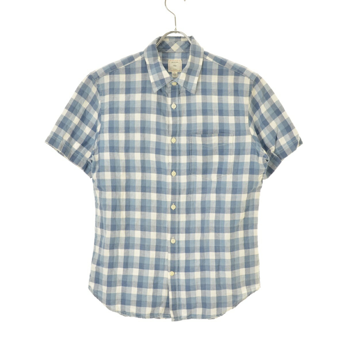 #GAP#GAP_GP#X35#X36#X37#X38#X39#Y44#Y45#Y46#Y47#Y48#S29#S2a#S2b#S2c#S2d#GAP#GAP 関連ブランド#ブルー系#ホワイト系#コットン#リネン#チェック#表記サイズ：S#...