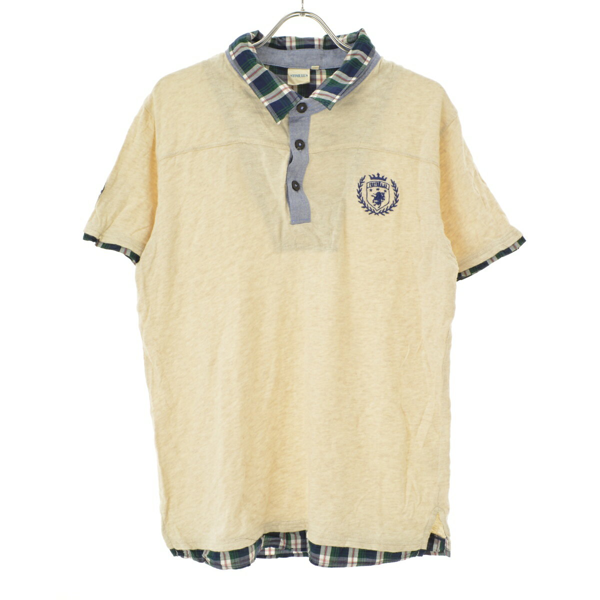 #STIMULUS#X32#X33#X34#X35#X36#Y45#Y46#Y47#Y48#Y49#S2c#S2d#S2e#S2f#S30#STIMULUS#アイボリー系#表記サイズ：XL#コンディションD##メンズ#シャツ・ベスト#シャツ...