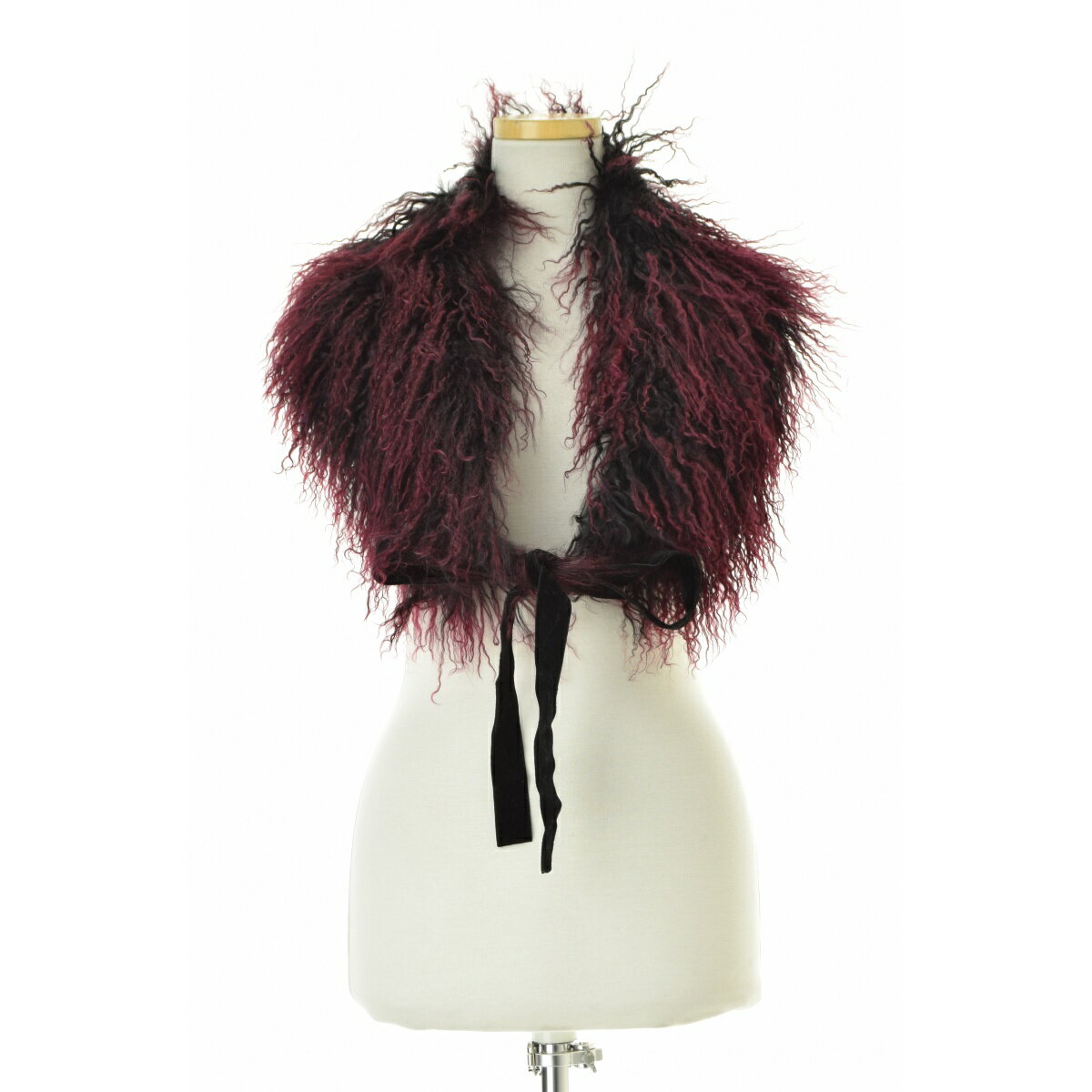 #ASHILL#L64#L65#L66#L67#L68#ASHILL#レッド系#ブラック系#コンディションC##レディース#小物類・その他#マフラー・ネックウォーマー#秋#BRANDASHILL / アシール ITEMファーティペット(G0...