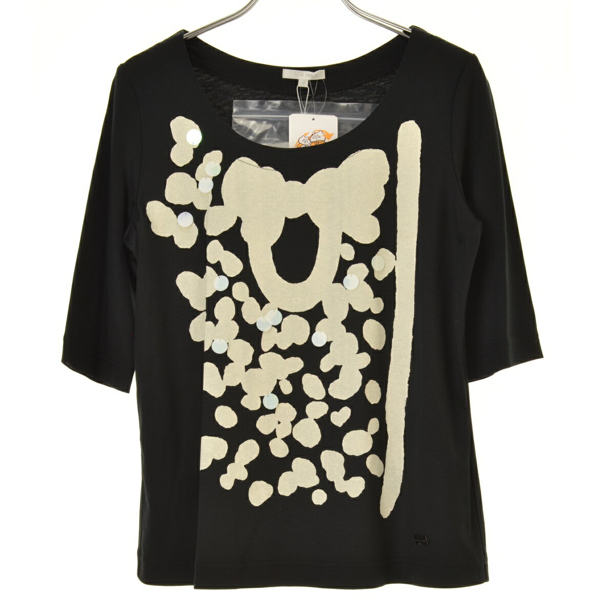 #TOBECHIC#X27#X28#X29#X2a#X2b#Y36#Y37#Y38#Y39#Y3a#S22#S23#S24#S25#S26#TO BE CHIC#ブラック系#プリント#表記サイズ：2#コンディションA##レディース#Tシャツ...