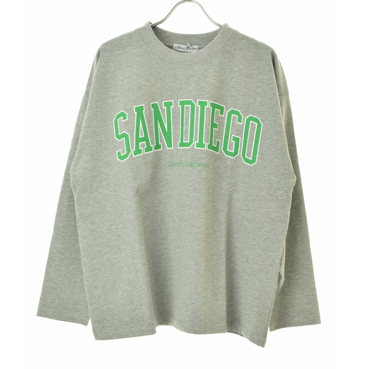 #SKKONEVINTAGE#X3c#X3d#X3e#X3f#X40#Y45#Y46#Y47#Y48#Y49#S3a#S3b#S3c#S3d#S3e#SKKONE VINTAGE#グレー系#プリント#クルーネック#表記サイズ：L#コンディシ...