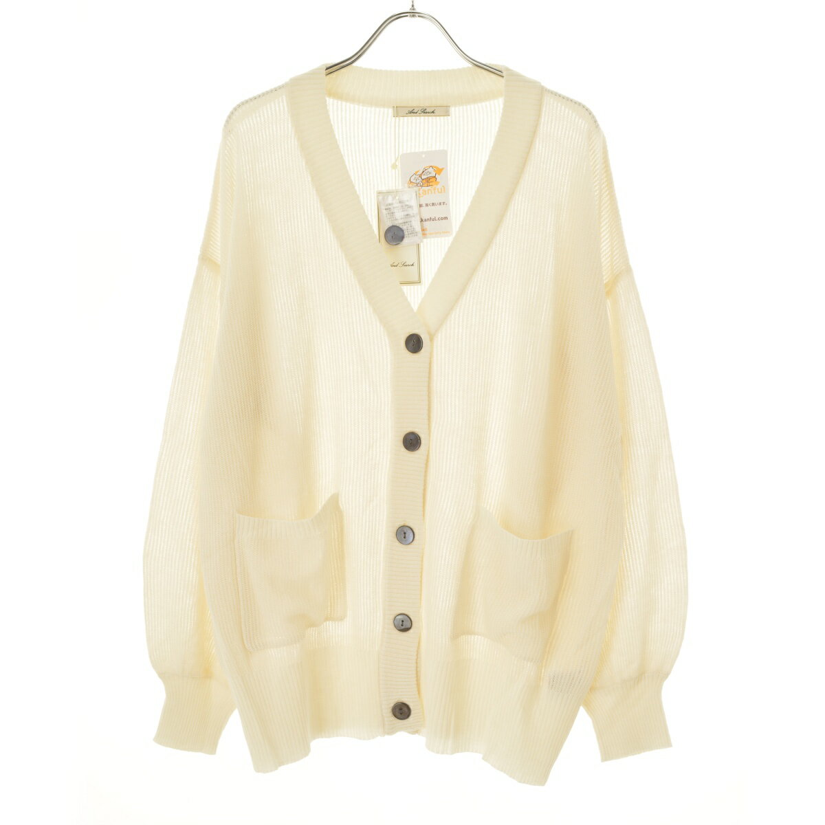 #AndSearch#X3b#X3c#X3d#X3e#X3f#Y41#Y42#Y43#Y44#Y45#And Search#アイボリー系#表記サイズ：M#コンディションA##レディース#ニット#カーディガン・ボレロ#春#BRANDAnd S...