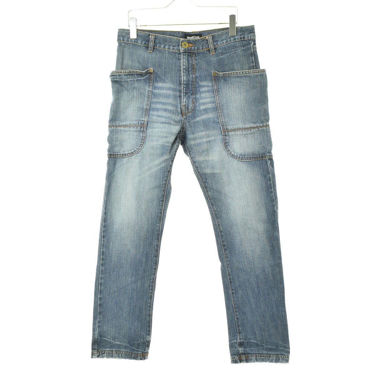#WHATZIS#Y4c#Y4d#Y4e#Y4f#Y50#L51#L52#L53#L54#L55#WHATZIS#ブルー系#ウエスト約82cm～85cm#表記サイズ：M#コンディションD##メンズ#パンツ#デニム#ALL#BRANDWHAT...