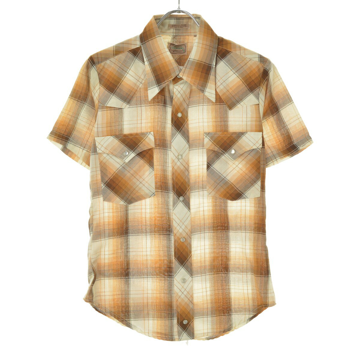 #VANDERBILT#X28#X29#X2a#X2b#X2c#Y3f#Y40#Y41#Y42#Y43#S23#S24#S25#S26#S27#VANDERBILT#ブラウン系#ホワイト系#チェック#ウエスタン#表記サイズ：15.5#コンデ...