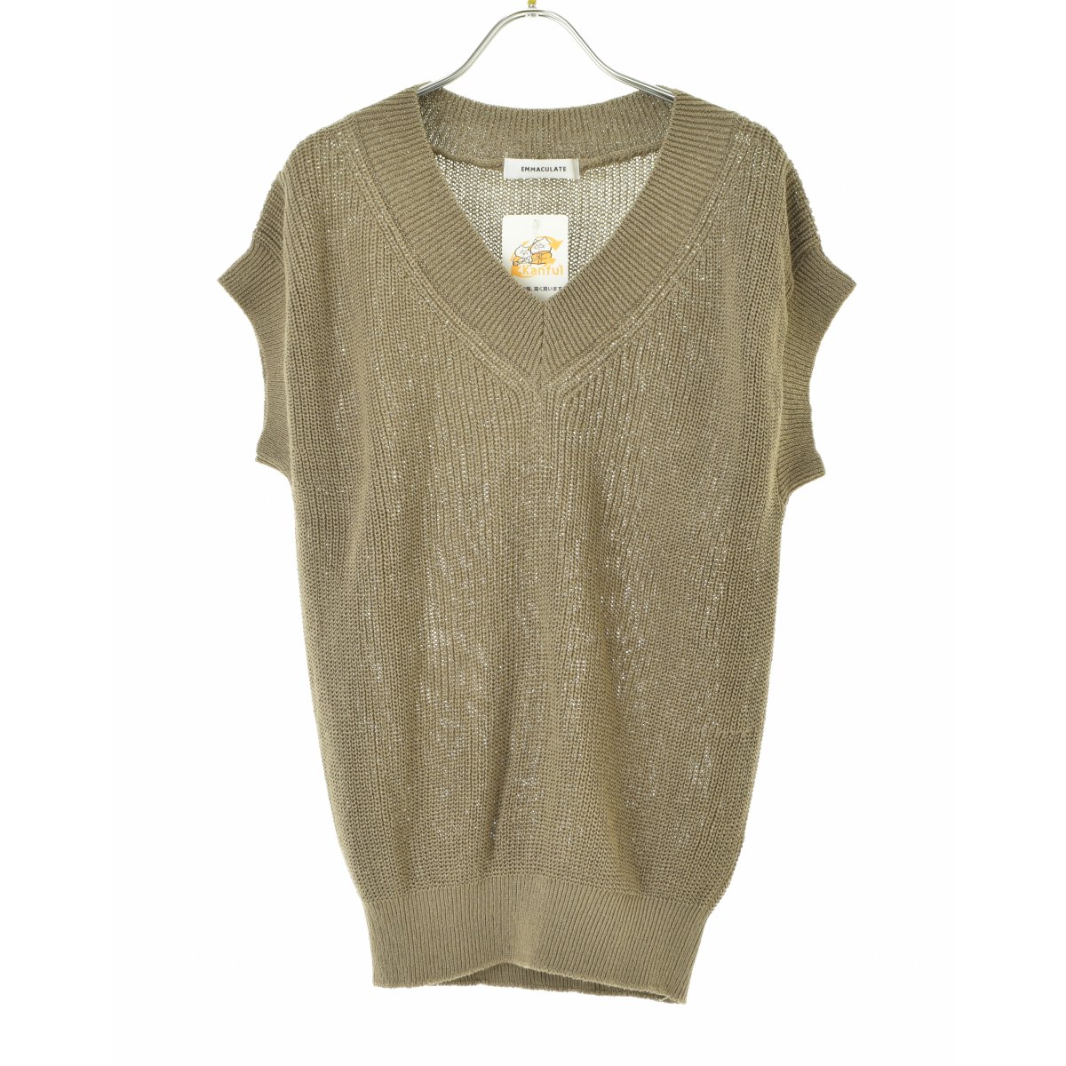 #Emmaculate#X2e#X2f#X30#X31#X32#Y3c#Y3d#Y3e#Y3f#Y40#Emmaculate#ベージュ系#コットン#Vネック#コンディションC##レディース#シャツ・ブラウス・ベスト#ベスト#春#BRANDE...