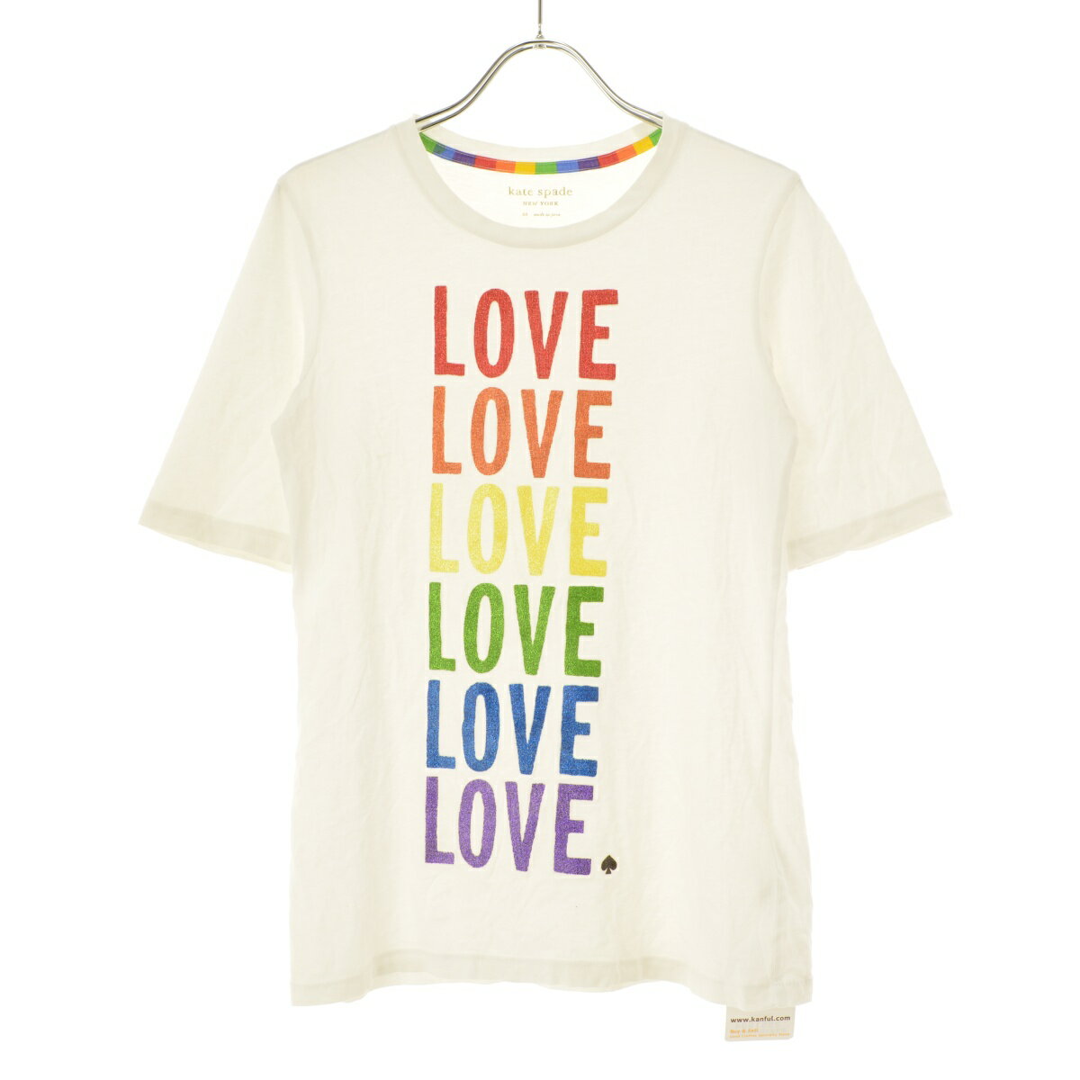 #KateSpade#X26#X27#X28#X29#X2a#Y3c#Y3d#Y3e#Y3f#Y40#S22#S23#S24#S25#S26#Kate Spade#ホワイト系#表記サイズ：XS#コンディションD##レディース#Tシャツ・カッ...