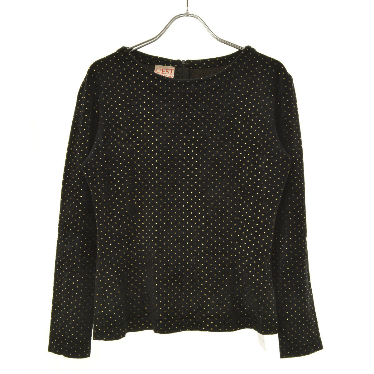 #C'ESTCOMMECA#X29#X2a#X2b#X2c#X2d#Y34#Y35#Y36#Y37#Y38#S26#S27#S28#S29#S2a#C'EST COMME CA#ブラック系#ゴールド系#ベロア#ドット（水玉）#コンディション...