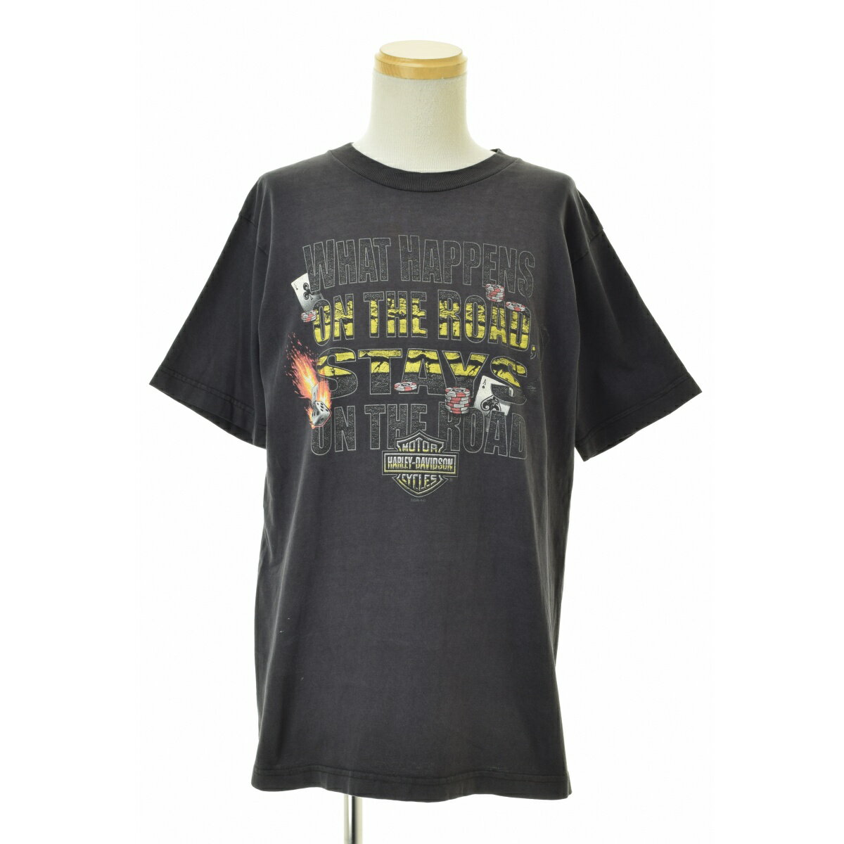 #HARLEYDAVIDSON#X2e#X2f#X30#X31#X32#Y46#Y47#Y48#Y49#Y4a#S2a#S2b#S2c#S2d#S2e#HARLEY DAVIDSON#ブラック系#プリント#表記サイズ：M#コンディションD#...