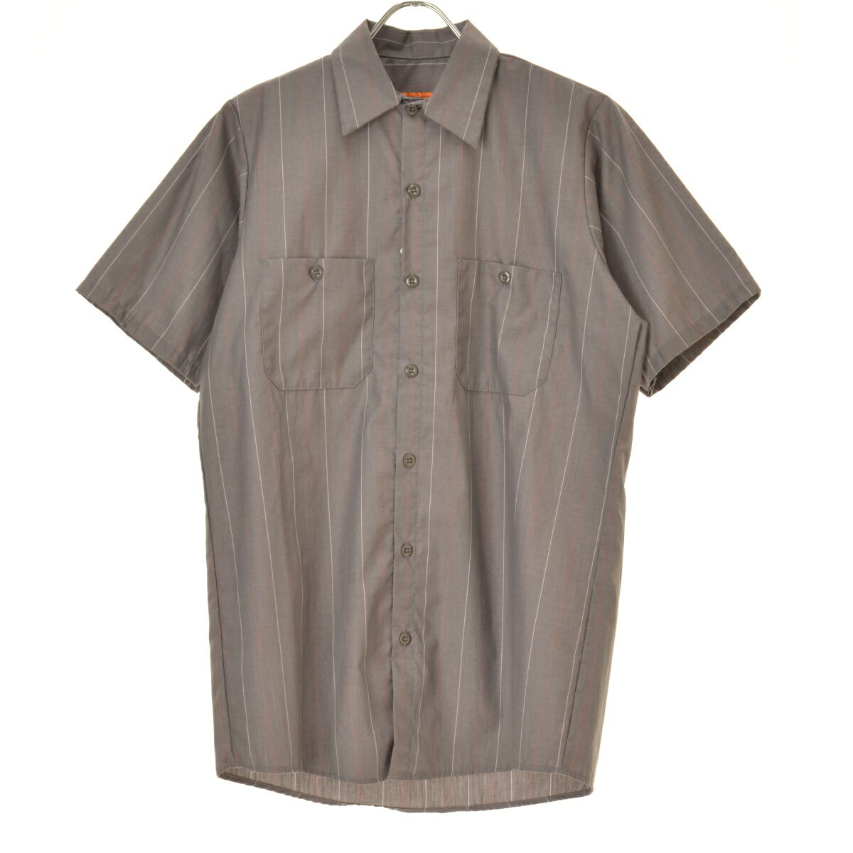#REDKAP#X32#X33#X34#X35#X36#Y4d#Y4e#Y4f#Y50#Y51#S26#S27#S28#S29#S2a#RED KAP#グレー系#ストライプ#ワーク#表記サイズ：S#コンディションC##メンズ#シャツ・ベスト...