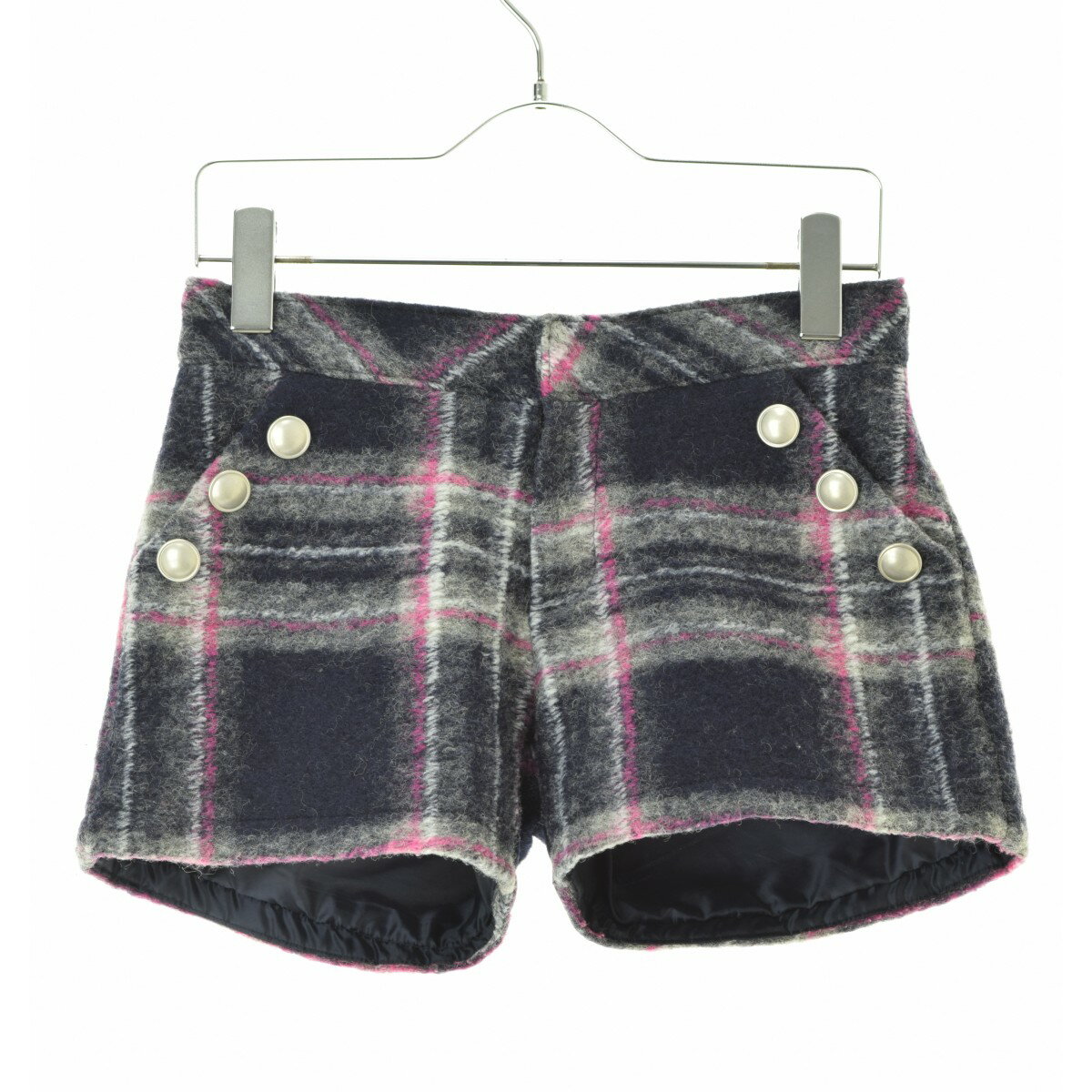 #Diable#Y7#Y8#Y9#Ya#Yb#L40#L41#L42#L43#L44#Diable#ブルー系#アイボリー系#ピンク系#ホワイト系#ウール#チェック#表記サイズ：2#コンディションC##キッズ#ボトムス#秋#BRANDDiab...