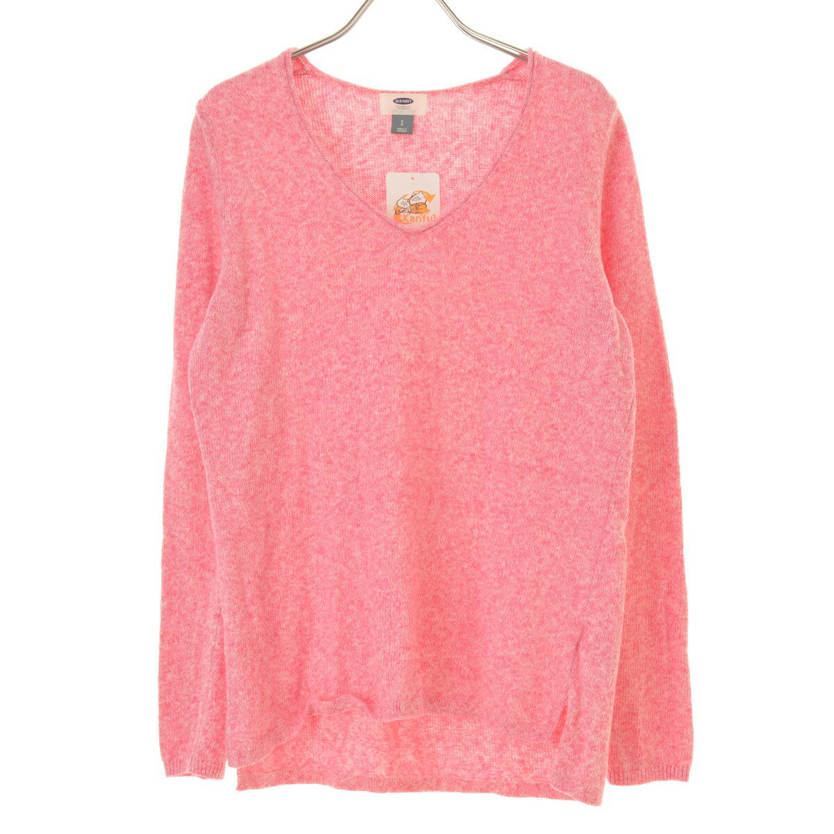 #OLDNAVY#X2d#X2e#X2f#X30#X31#Y41#Y42#Y43#Y44#Y45#S21#S22#S23#S24#S25#OLD NAVY#ピンク系#コットン#Vネック#表記サイズ：S#コンディションC##レディース#ニット...