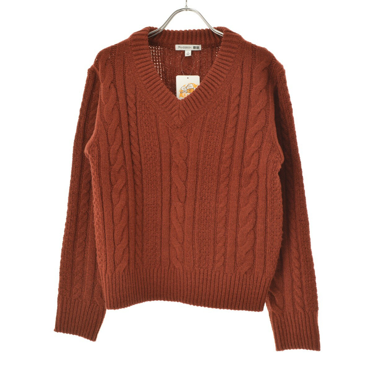 #UNIQLO#JWANDERSON#X2d#X2e#X2f#X30#X31#Y36#Y37#Y38#Y39#Y3a#S25#S26#S27#S28#S29#UNIQLO#JW ANDERSON#ブラウン系#Vネック#表記サイズ：S#コンデ...