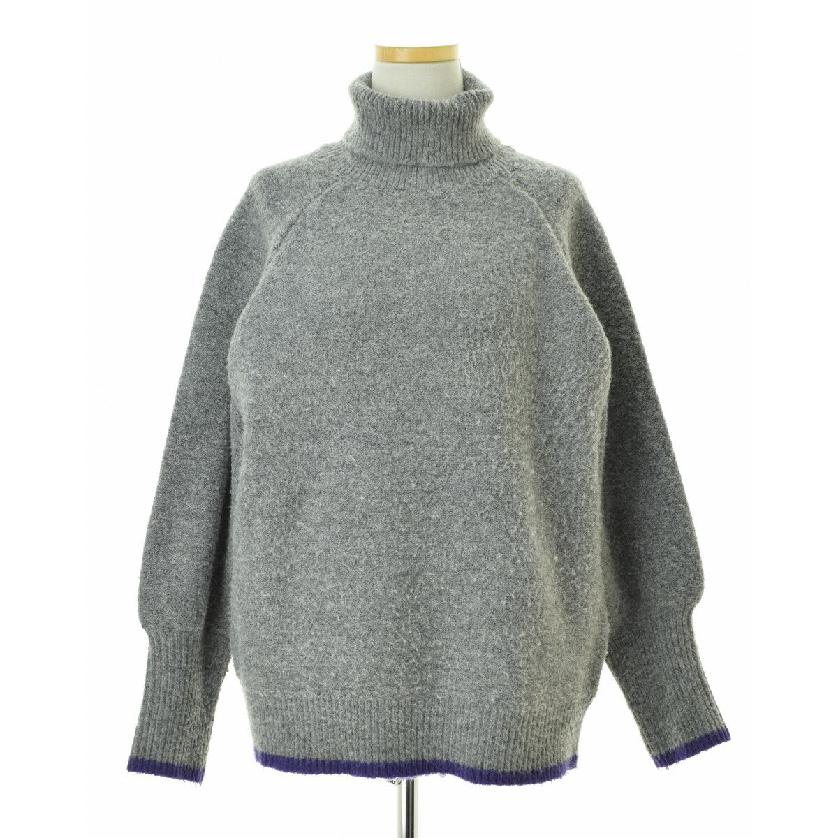 #AnnaNicola#X31#X32#X33#X34#X35#Y39#Y3a#Y3b#Y3c#Y3d#Anna Nicola#グレー系#パープル系#タートルネック#表記サイズ：38#コンディションC##レディース#ニット#ニット・セーター...