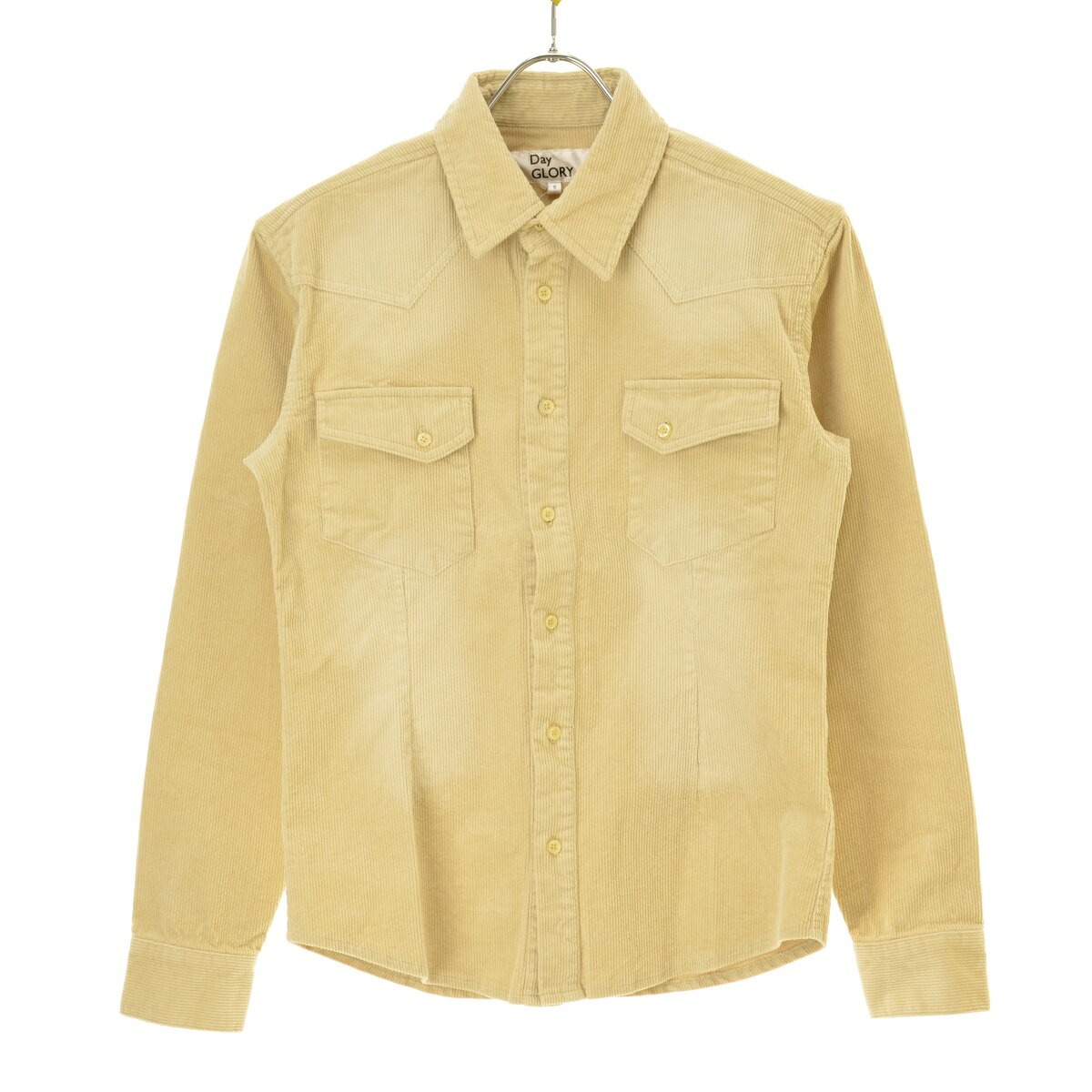 #DayGLORY#X2b#X2c#X2d#X2e#X2f#Y3e#Y3f#Y40#Y41#Y42#S29#S2a#S2b#S2c#S2d#Day GLORY#ベージュ系#コーデュロイ#表記サイズ：S#コンディションA##レディース#シャツ...
