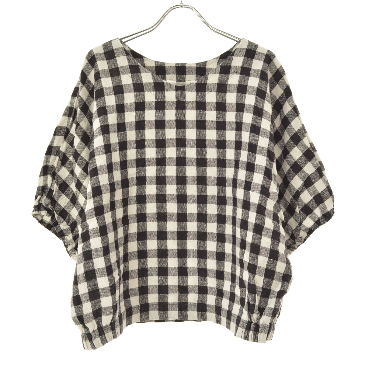 #InotPERFECTLINEN#X41#X42#X43#X44#X45#Y36#Y37#Y38#Y39#Y3a#Inot PERFECT LINEN#ブラック系#ホワイト系#チェック#リネン#表記サイズ：S/M#コンディションC##レデ...