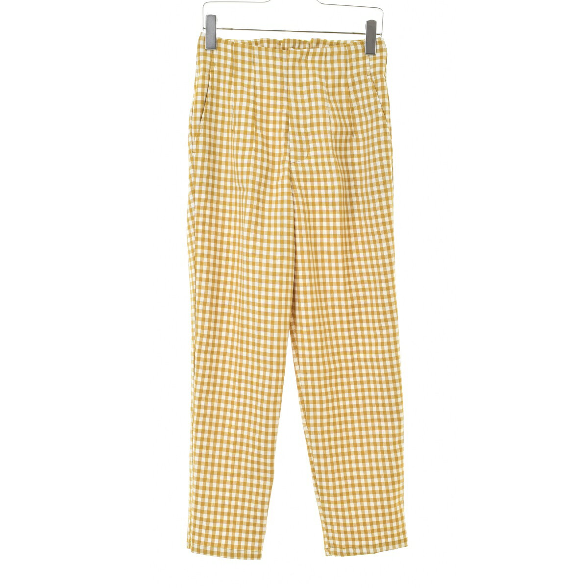 #ELENCAREDUE#Y41#Y42#Y43#Y44#Y45#L3c#L3d#L3e#L3f#L40#ELENCARE DUE#オリーブ（カーキ）系#ホワイト系#チェック#ウエスト約60cm〜63cm#表記サイズ：FREE#コンディショ...