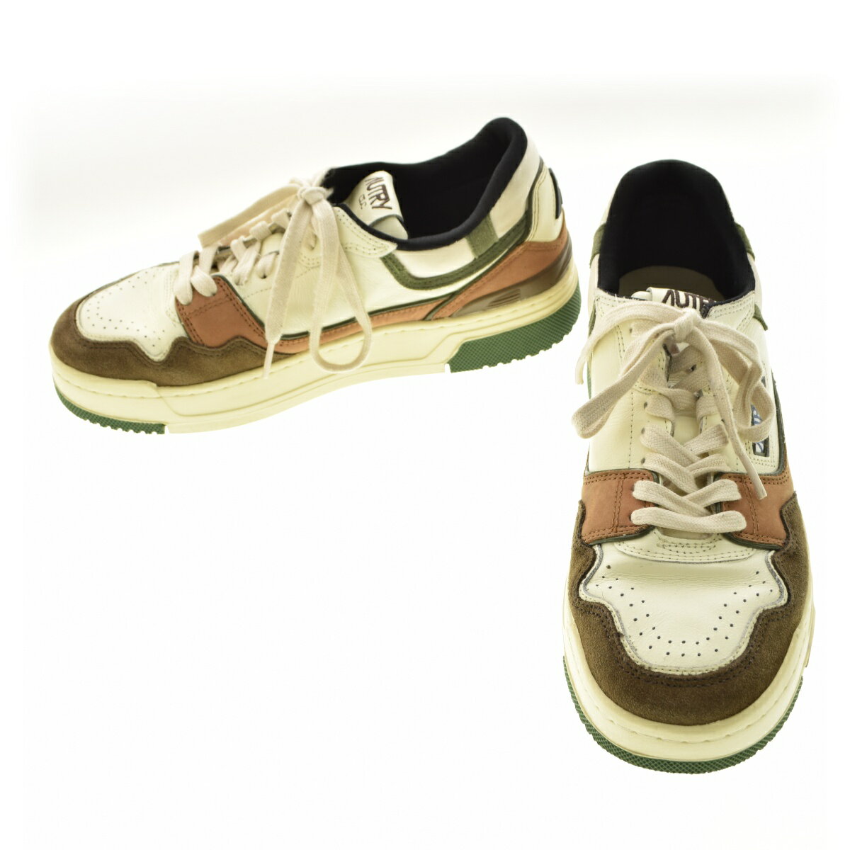 #AUTRY#X9#Xa#Xb#Xc#Xd#Z1a#Z1b#Z1c#L1c#L1d#L1e#L1f#L20#AUTRY#アイボリー系#ブラウン系#オリーブ（カーキ）系#サイズ約27cm#表記サイズ：42#コンディションD##メンズ#シューズ...