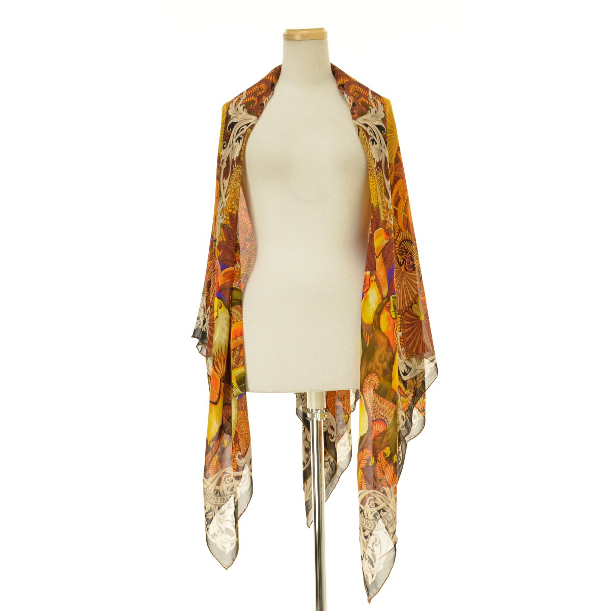 #BEPPESPADACINI#X85#X86#X87#X88#X89#Y88#Y89#Y8a#Y8b#Y8c#BEPPE SPADACINI#オレンジ系#ブラック系#パープル系#ベージュ系#シルク#コンディションB##レディース#小物類・...