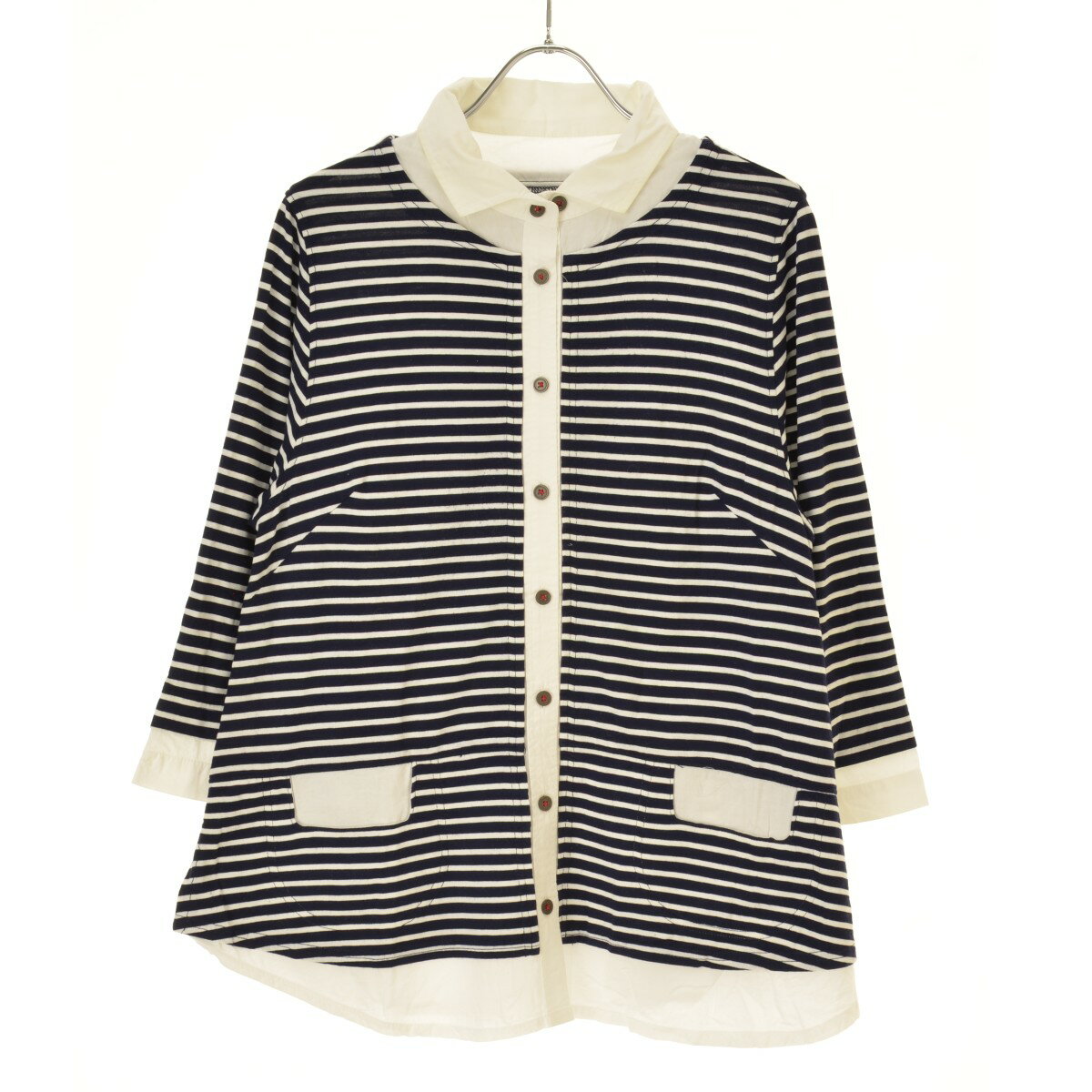 #BuretteClub#X2e#X2f#X30#X31#X32#Y3d#Y3e#Y3f#Y40#Y41#S23#S24#S25#S26#S27#Burette Club#ブルー系#ホワイト系#ボーダー#表記サイズ：M#コンディションC##...