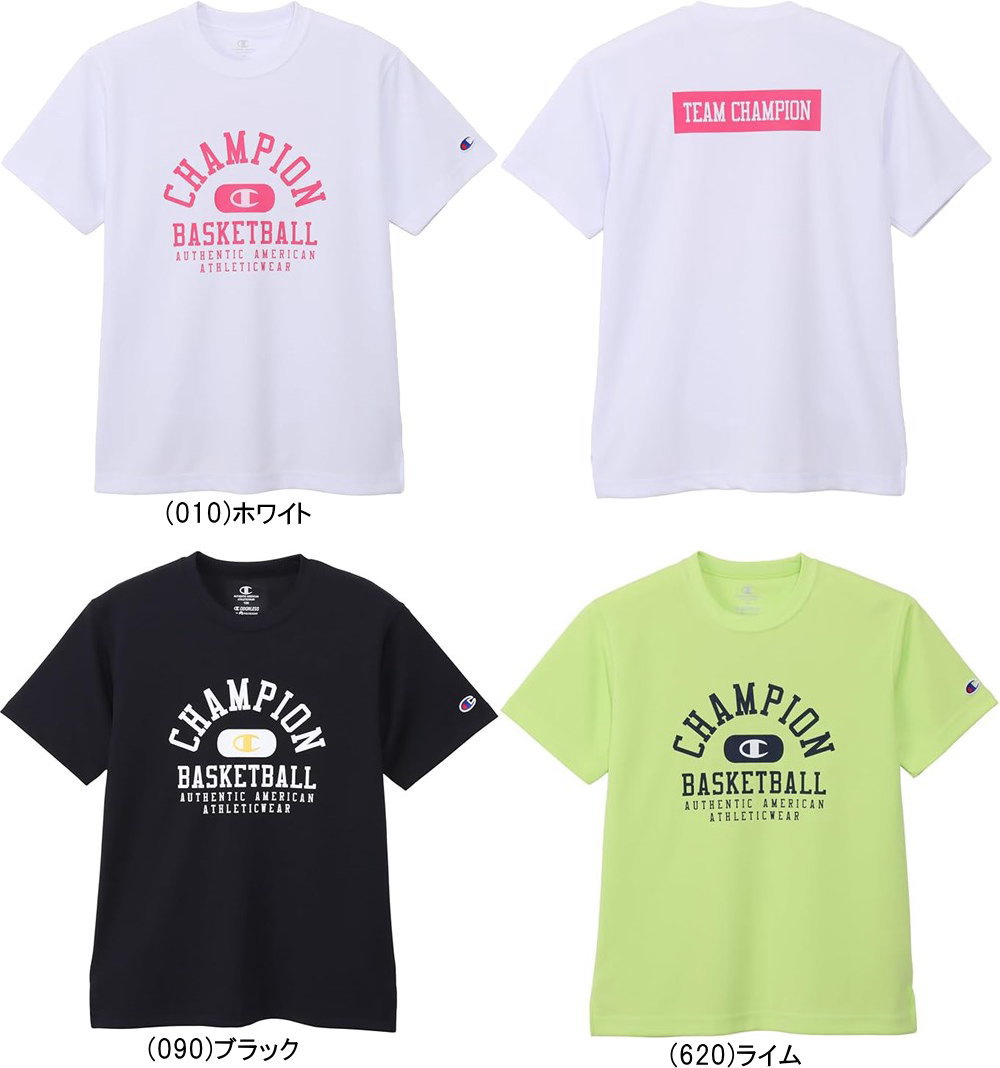 ※店頭在庫品 ■メーカー チャンピオン（CHAMPION） ■品番 CK-DB341 ■品名 バスケット ジュニア ミニ ショートスリーブ Tシャツ 半袖 ■カラー (010)ホワイト (090)ブラック (620)ライム ■サイズ (14...