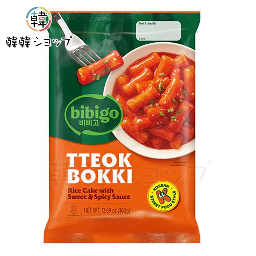 商品名 bibigo トッポッキ オリジナル 360g 内容量 360g 商品詳細 ●原材料名 : トッポッキ用もち［米（中国産）、米ぬか抽出物、食塩／酒精、pH調整剤］、粉末ソース［砂糖、とうがらし粉、マルトデキストリン、食塩、シーズニン...