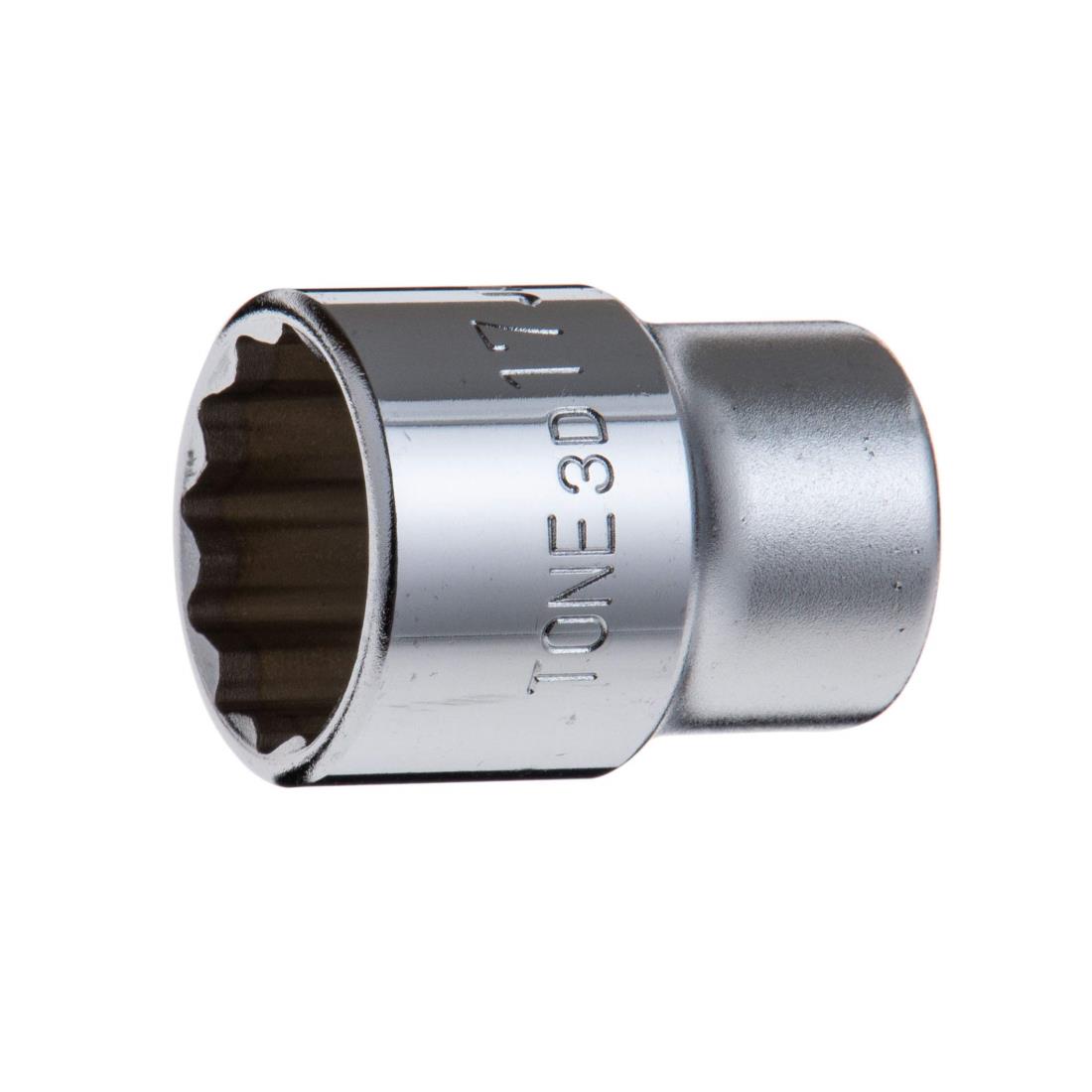 サイズ：HP3D-17:二面幅:17mm◆商品名：トネ(TONE) ソケット(12角) HP3D-17 差込角9.5mm(3/8”) 二面幅17mm寸法/二面幅寸法：17mm、全長：30.0mm、質量：65g質量：65g説明 商品の説明 ●...