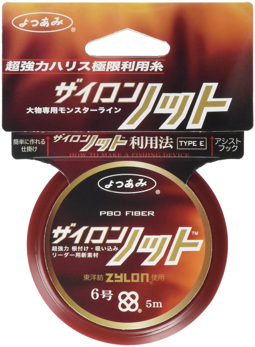 スタイル：6号◆商品名：エックスブレイド(X-Braid) ザイロンノット 5mハンガーパック 6号主な対応魚種:アジ サバ イサキ ハマチ ブリ ヒラマサ カンパチ カツオ マダイ シーバス など全魚種対応主な釣法:オフショア素材:ザイロ...
