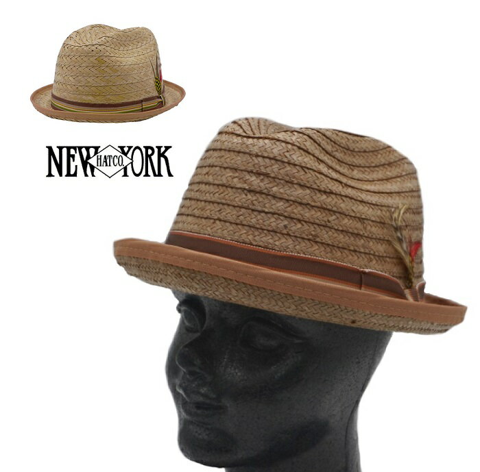 デッドストック!アメリカ製 NEW YORK HAT 羽付きリボンストロー デッドストック!アメリカ製 NEW YORK HAT 羽付きリボンストロー