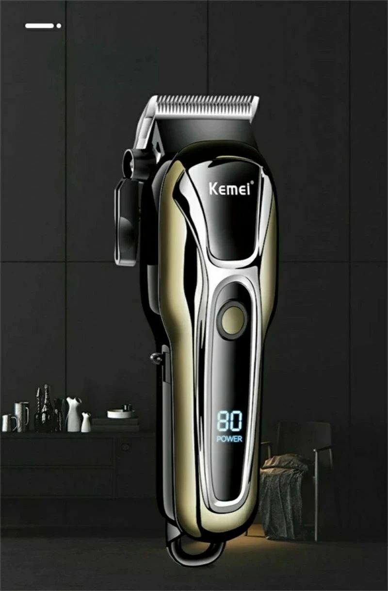 製品パラメータ ブランド：科美 型番：KM-PGL 990 名称：理髪器 材質：ABS本体+精密カッターヘッド 充電方式：USB充電 バッテリ容量：2000 mA 電圧出力：5 V/5 W 重量約：281 g サイズ：45*186 cm 使...