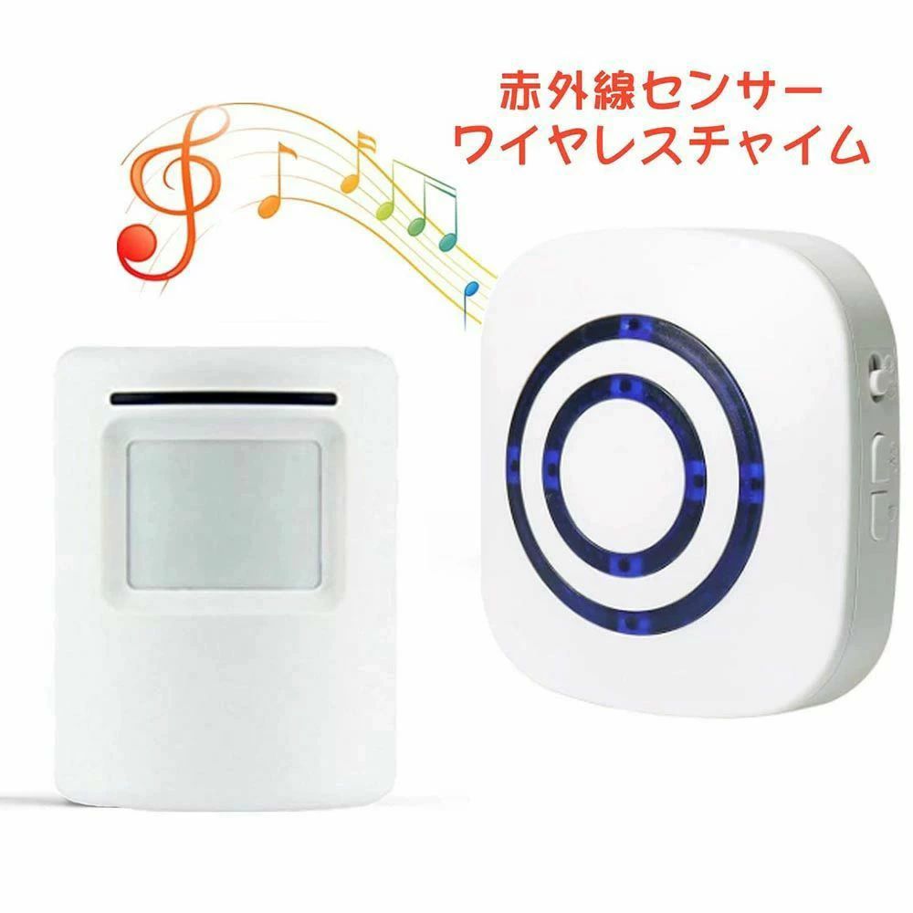 商品説明 製品仕様 1.受信機の動作電圧：110-240V2.送信機の動作電圧：4.5V（3つのAAAバッテリー）3.動作距離：約70メートル（直線見通し・遮蔽物の無い環境）4.電池：単四形電池*3本（別売り品）5.送信機の検知距離：3〜7...