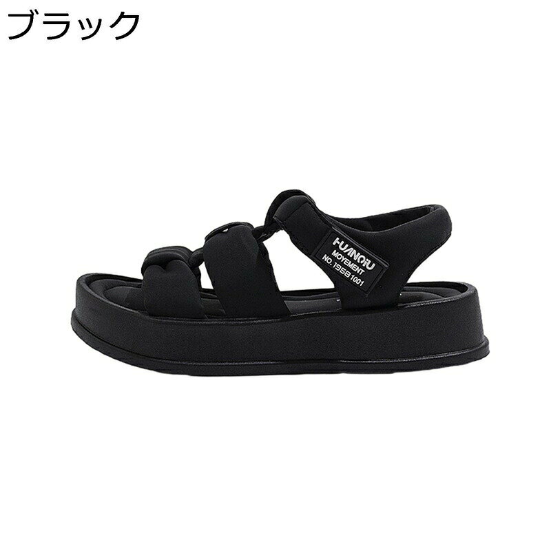 　　　 ◆◇◆人気の秘密◆◇◆ 【厚底】今シーズンも引き続き人気の高い、厚底タイプのレディースサンダ 【マジックテープ式】マジックテープ式なので脱ぎ履きがとても便利で、後ろストラップは自己甲高さにより調整できます。 【デザイン】スポーツサン...