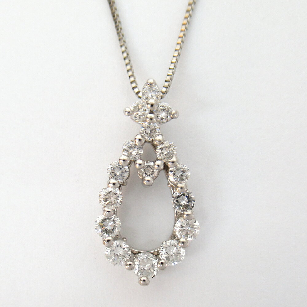 ブランド ノンブランド 型番 商品名 ダイヤモンドネックレス サイズ 全長約45.2cmトップ約W10mm×H19mm(カンを含む)重さ合計約4.4g 素材 Pt850Pt900　D0.87ct 付属品 当店販売証明書 状態 USED-A ...