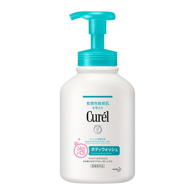 キュレル　泡ボディウォッシュ　ポンプ　480ml（医薬部外品）■　販売名CurlボディウォッシュBa■　効能効果「セラミド」を守りながら　きめ細かな泡で洗い上げる ○肌荒れを防ぎます。消炎剤（有効成分）配合。 ○肌の必須成分「セラミド」を守...