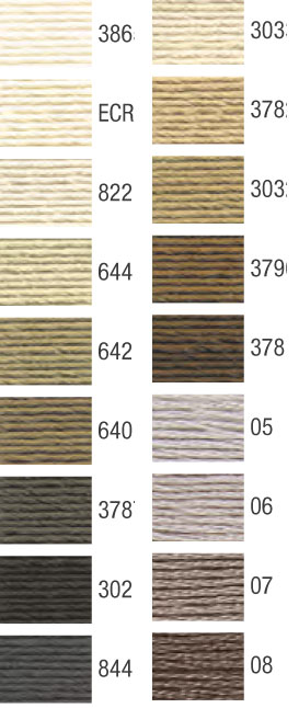 世界中で愛されているDMCの25番糸”Mouline Soecial”は、刺しゅう糸の代名詞になっています。 エジプトの最高級繊維コットン100％で作られるその品質は高く評価されています。 輝くような艶と洗っても色落ちしにくく、光線にたいし...