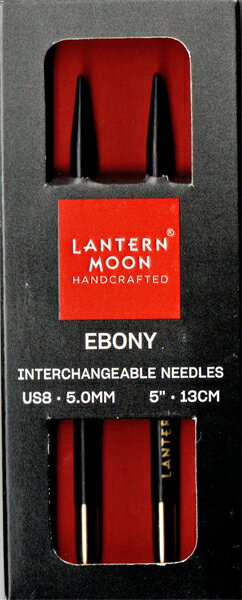 ランタンムーンの付け替え式輪針針先 針先に黒檀を使用し、ジョイント金属部分には24金メッキが施された 最高級編み針です 針の長さは107mmです ケーブルをつけた金属部分まで含めて13cmになります 別売のケーブルを使って輪針はもちろん 両...