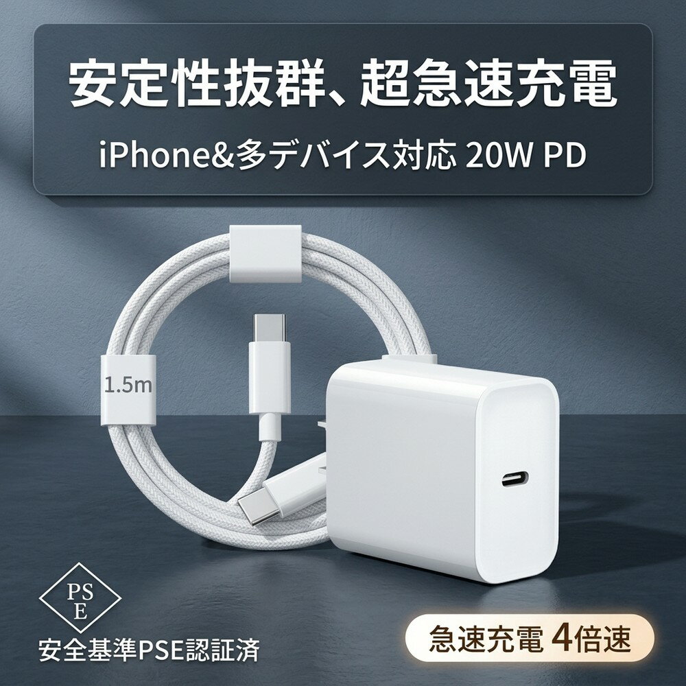 メーカー希望小売価格はメーカーサイトに基づいて掲載しています iPhone15シリーズ対応充電セット新発売！ 【2選択可能な2つのタイプ】 【Aタイプ（充電器 Type-C to Lighting）】 型番:K03 出力:5V=3A/9V=...