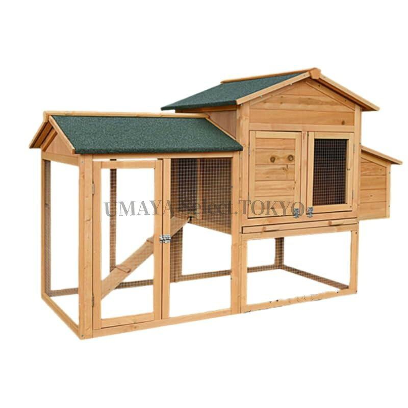 【商品名】【木製デザイン】大型 鶏小屋 屋外 ケージ マルチドア設計 雨よけキャノピー付き 収卵トレイ 組み立て簡単 防犯 ニワトリ 小屋 うさぎ 小動物 飼育 ケージ 庭 ガーデニング【価格】74800円【商品説明】1、 当社の製品に問題...