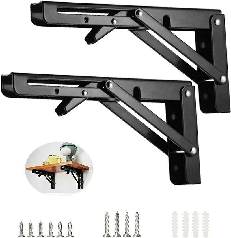 サイズ：長さ約30cm　厚さ2.6mm。耐荷重150kg。L字型棚受けブラケット*2。小ネジ*12，大きなネジ*6，拡張チューブ*6が含まれています。注：棚板と装飾は含まれていません。高品質のステンレス鋼で作られており、優れた耐食性と防錆性...