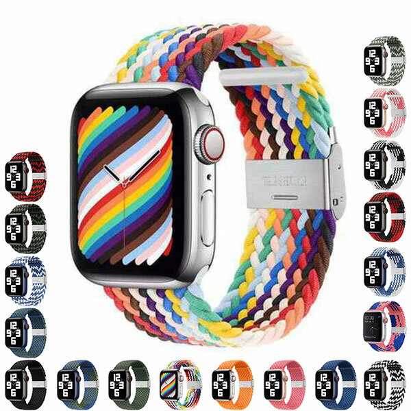 商品詳細 サイズ： Apple Watch 40mm Apple Watch 44mm Apple Watch 38mm Apple Watch 42mm 素材：ナイロン ★柔軟性があり耐久性の高いナイロン素材で作られて、違和感なく、安定し...