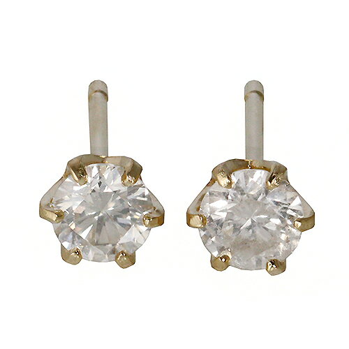 セット内容 &nbsp;地金 &nbsp;18金イエローゴールド &nbsp;石 &nbsp;天然ダイヤモンド：2石計0.25ct　(Hカラー程度・Iクラス)　直径約3.0mm &nbsp;ポスト &nbsp;太さ約0.6mm　長さ約10....