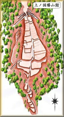 城ミニ[完成品] 　上ノ国勝山館　城　(北海道)　続日本100名城　日本の城　お城のジオラマ模型　プラモデル　城郭模型 鍬匠甲冑屋★ ★★サイズ　コレクションケース244×244×261mm ★参考画像は「余湖くんのホームページ」よりの縄張...